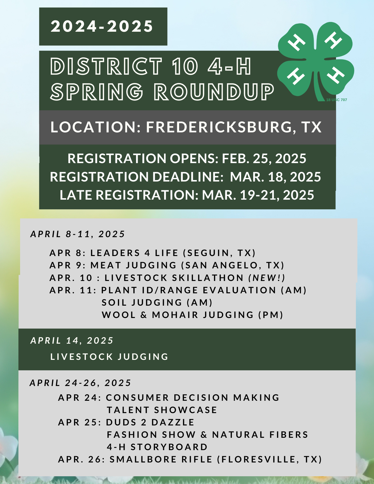 District 10 4-H Spring Round-Up | District 10 4-H and Youth